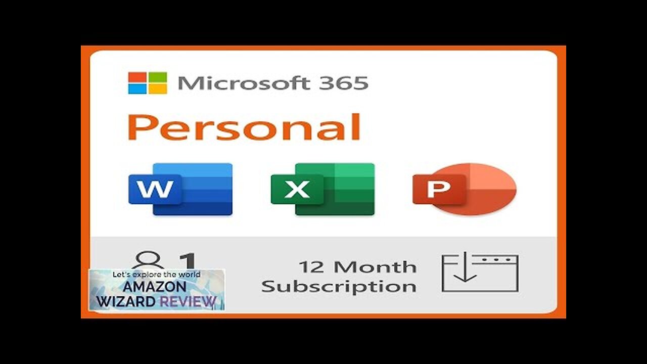Microsoft 365 Personal 12-Month Subscription 1 person Word Excel ...