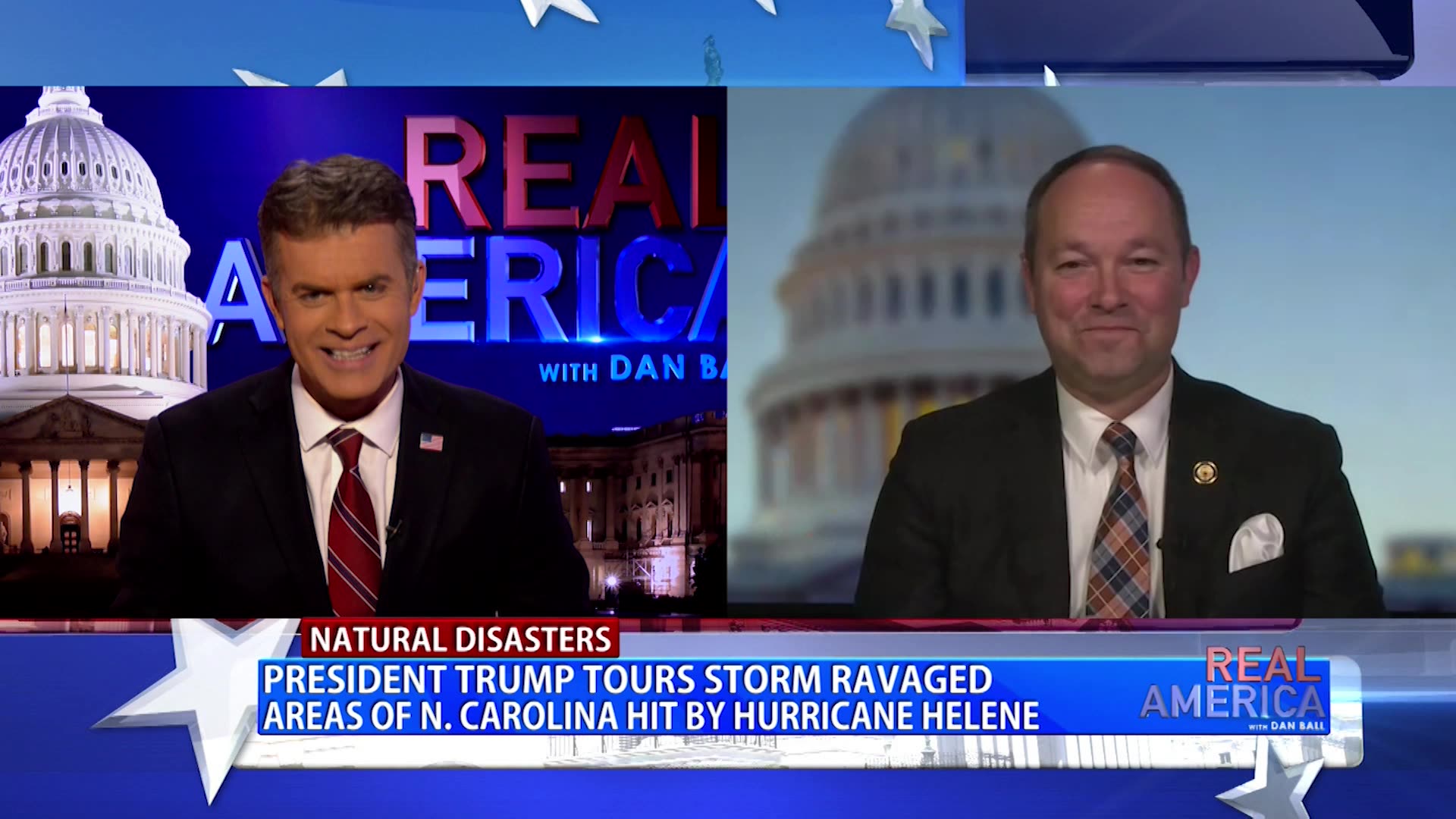 REAL AMERICA -- Dan Ball W/ Rep. Marlin Stutzman, President Trump's ...