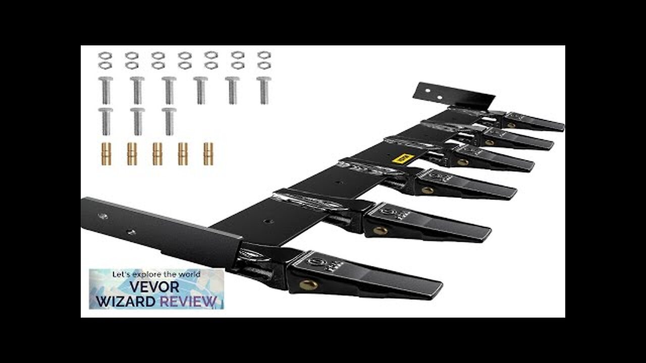 VEVOR Bucket Tooth Bar 60'' Inside Bucket Width Tractor Bucket Teeth 9. ...