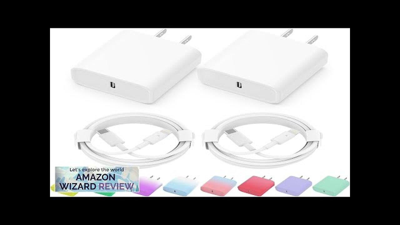 iPhone Charger 2 Pack 20W PD USB C Wall Fast Charger Adapter Review