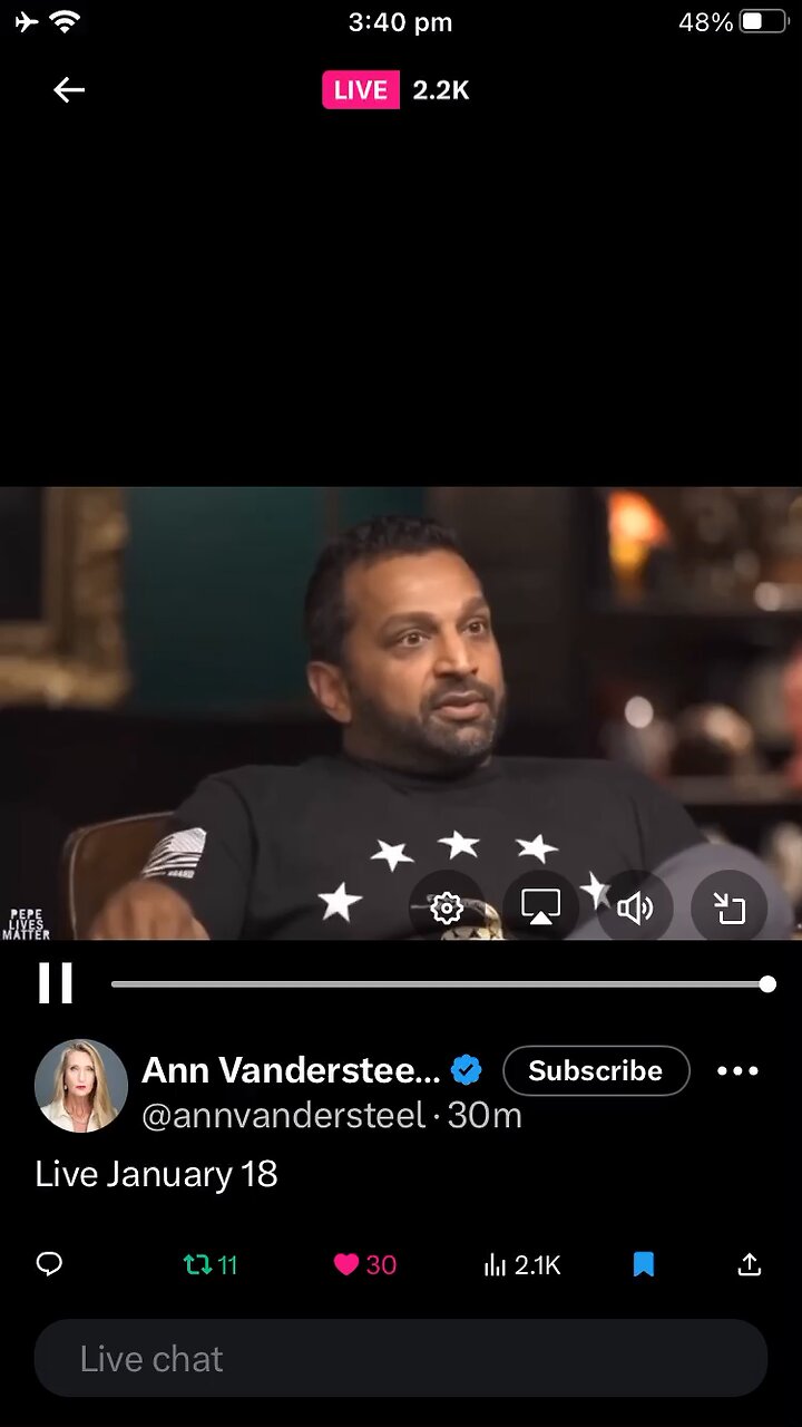 Kash Patel ; Ann Vandersteel : J6