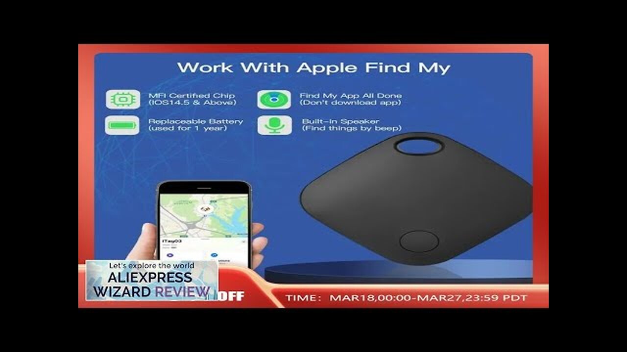 Smart Bluetooth GPS Tracker Works with Find My APP Anti Lose Reminder ...