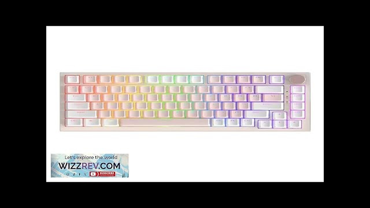AK82 82-Keys Mechanical Gaming Keyboard Three-mode Gasket Structure ...