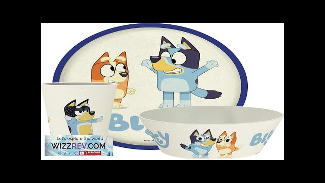 Zak Designs Bluey Kids Dinnerware Set 3 Pieces Durable and Sustainable ...