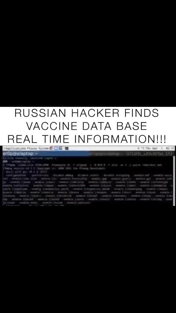 Russian Hacker Claims Proof All Vaxxed Are Tracked By A.I. (video is ...