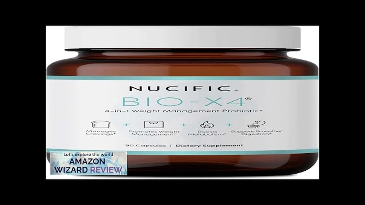 Nucific® Bio-X4 4-in-1 Weight Management Probiotic Supplement 90 Count ...