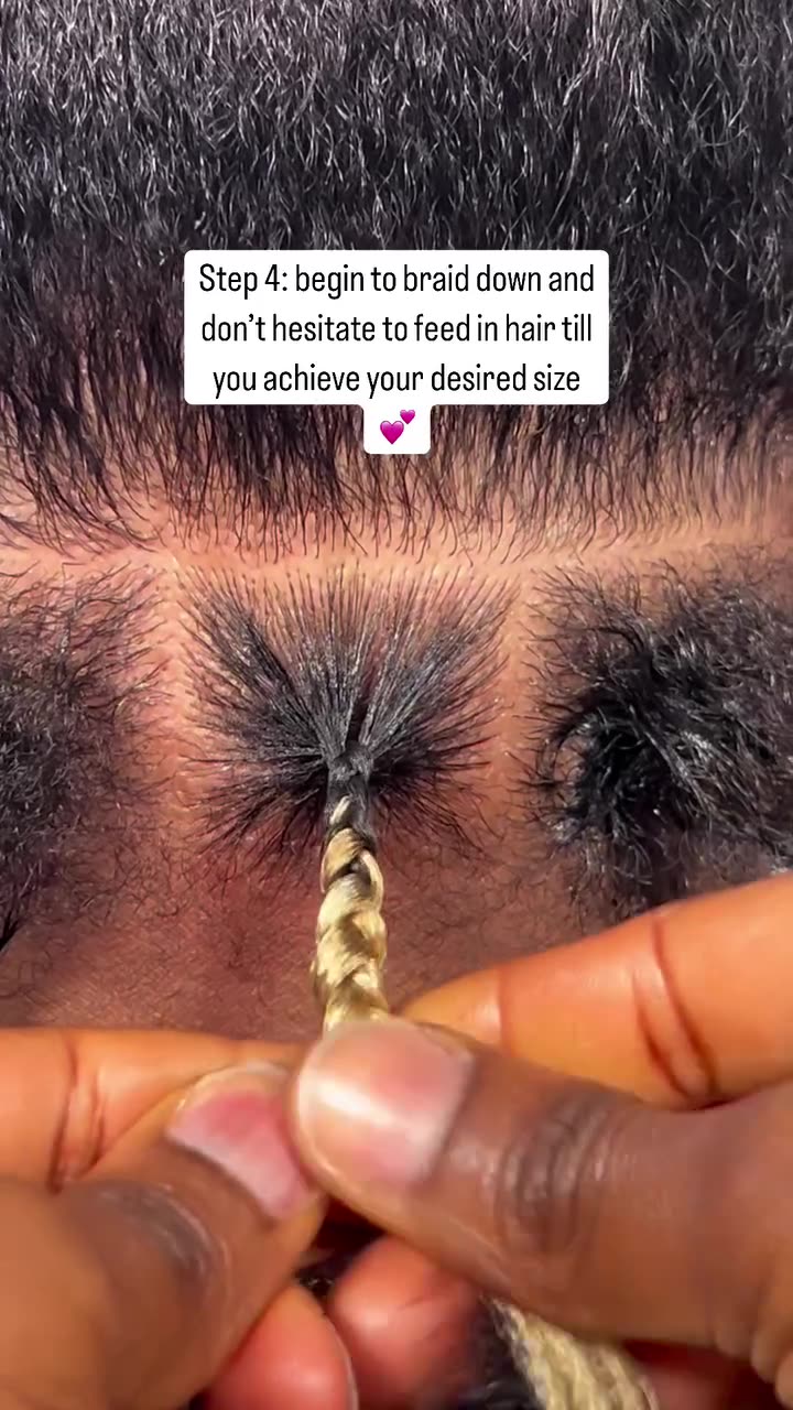 How to do knotless braids for Beginners