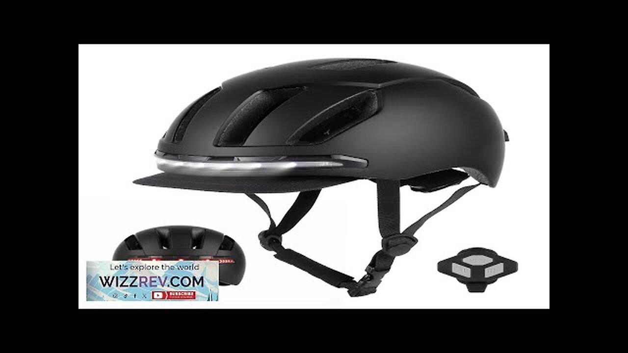 Smart Bicycle Helmet With LED Turn Signal Lights For Men Female Safety ...