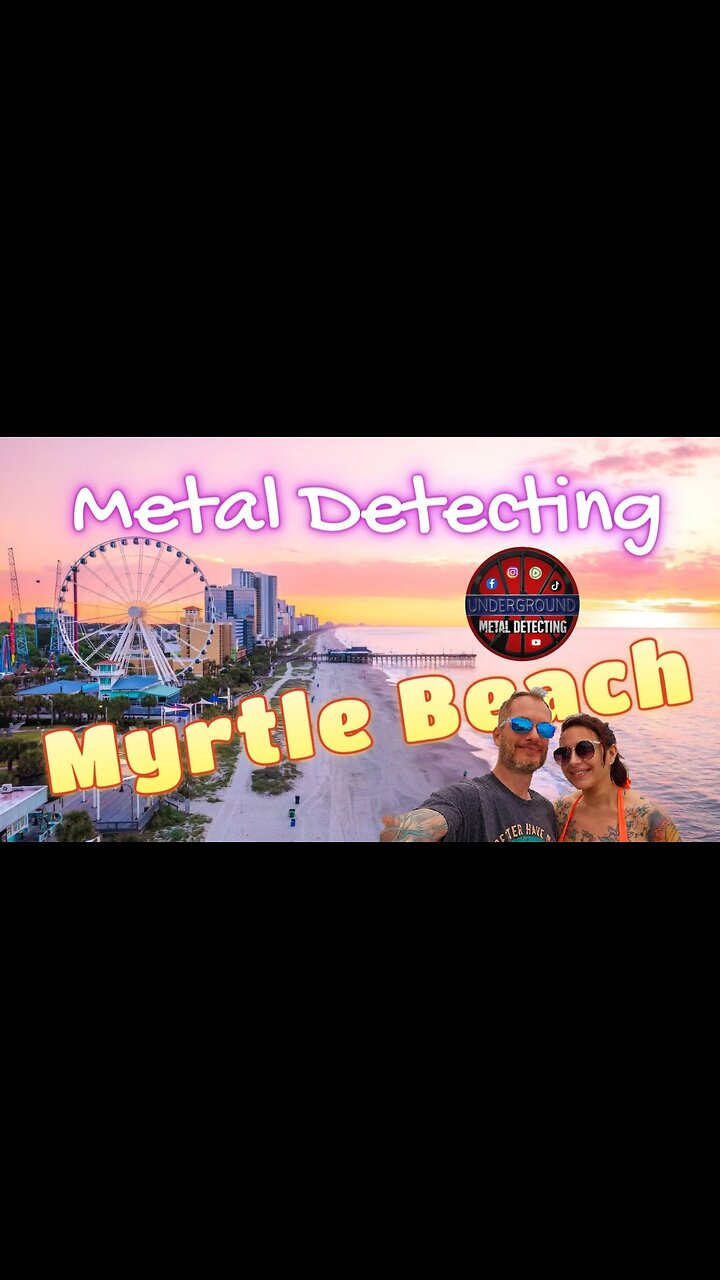 Metal Detecting Myrtle Beach, SC - Quick Video after tuning our Minelab Equinox 800 & Xterra Pro