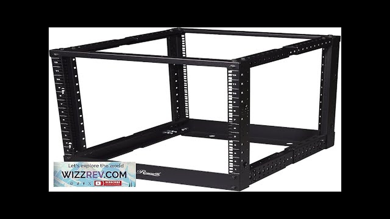 Rosewill Adjustable 12U Open Frame Server Rack with Hooks for Cable ...