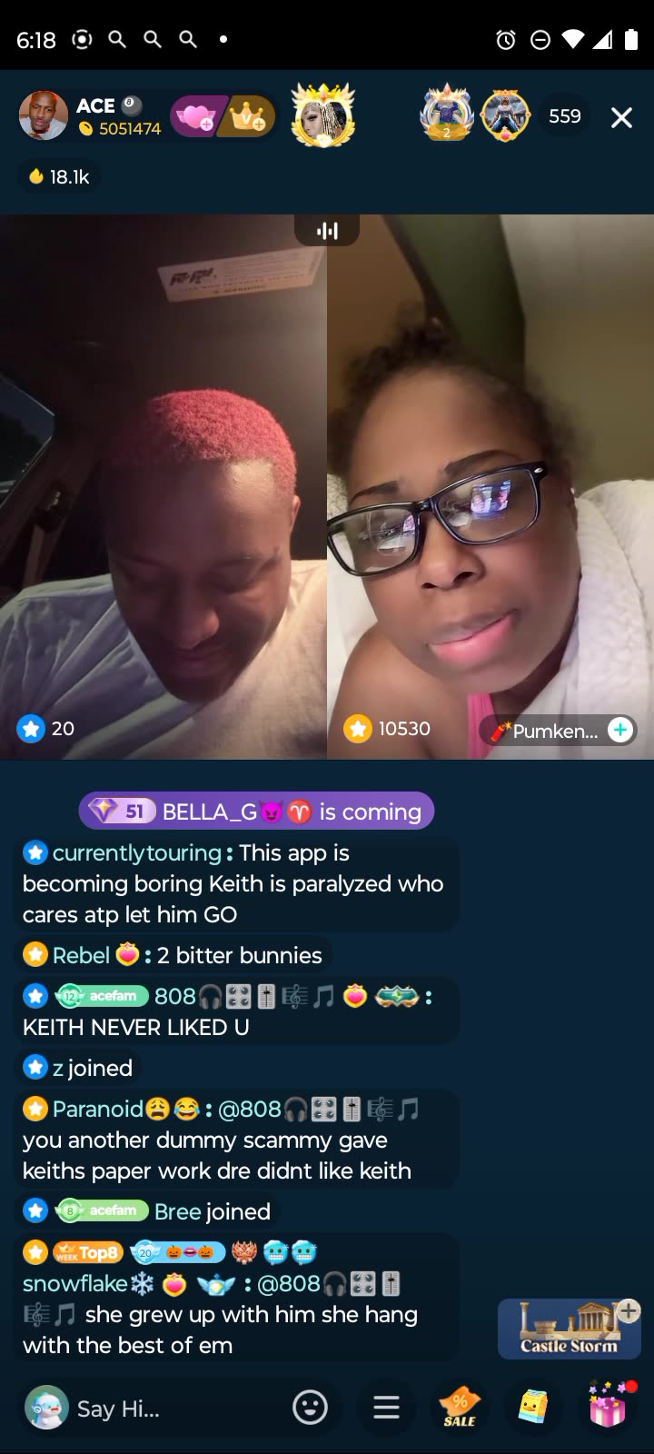 Tomi favorite nephew Ace laughing at paralyzed jokes about Keith