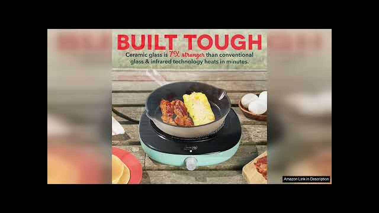 DASH Everyday Electric Cooktop with Infrared Heating, 5 Temperature ...