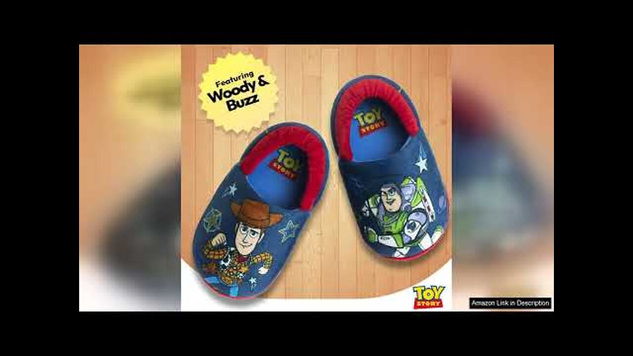 Disney Boys’ Toy Story Slippers – Buzz and Woody Fuzzy Slippers ...