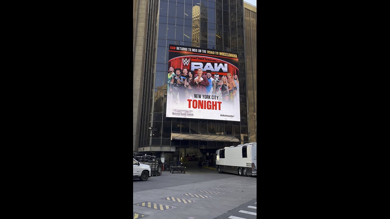 WWE Monday Night Raw at MSG today Outside Before the show 2025 March 10 ...