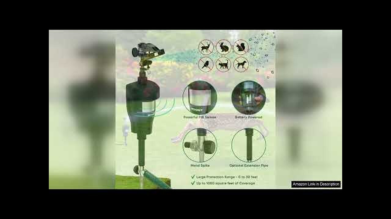 Hoont Cat Repellent- Squirrel Deterrent- Motion Activated Sprinkler Review