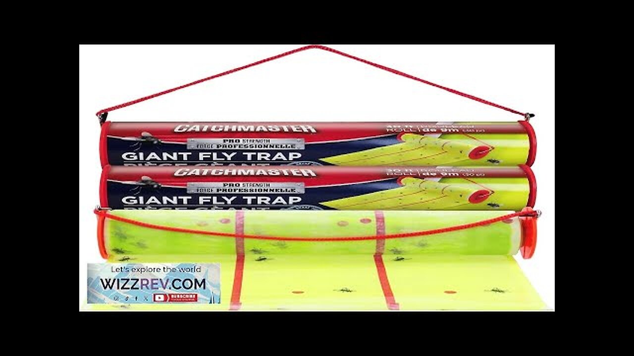 Catchmaster Giant Fly Glue Trap 3-Pack 30 Feet Each Adhesive Fly Traps ...