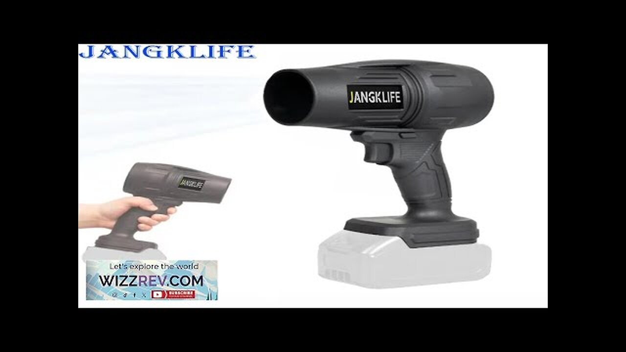JANGKLIFE Stepless Speed High Power Leaf Blower Handheld Mini Jet Fan Review
