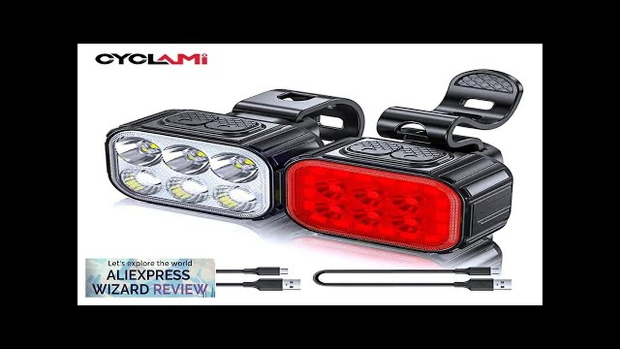 CYCLAMI 550LM Bike Light Front Lamp USB Rechargeable T6 LED 1100mAh ...