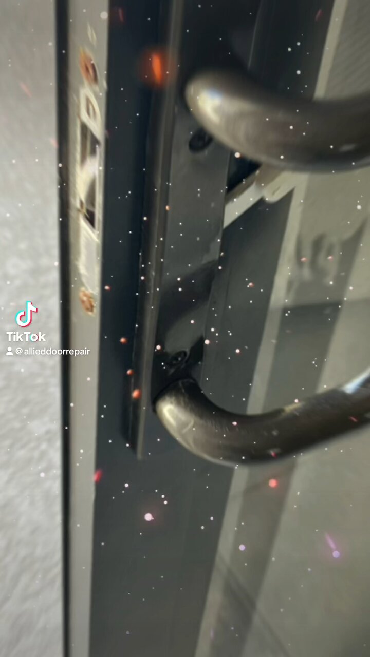 Hurricane impact sliding glass door lock and handle replacement in ...