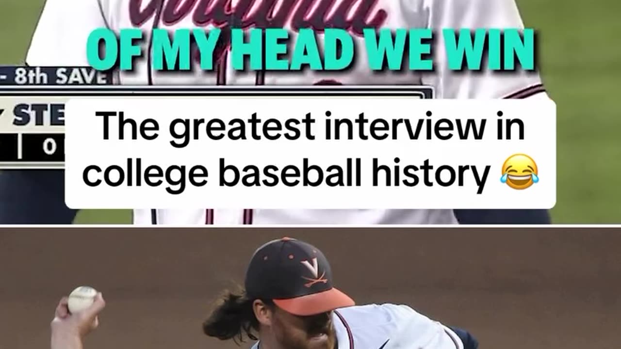 One of the greatest interviews in college baseball history