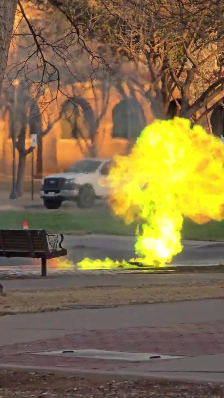 Texas Tech Campus Mystery: ‘Dragon’s Breath’ Flames Rise from Sewer