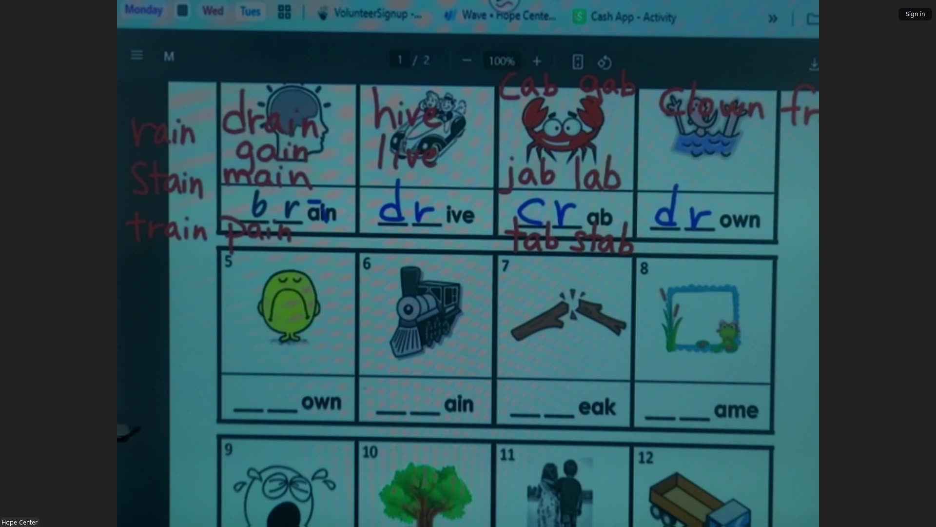 6-2-25 Consonant Blends with H,L,R / Combinaciones de consonants con H ...
