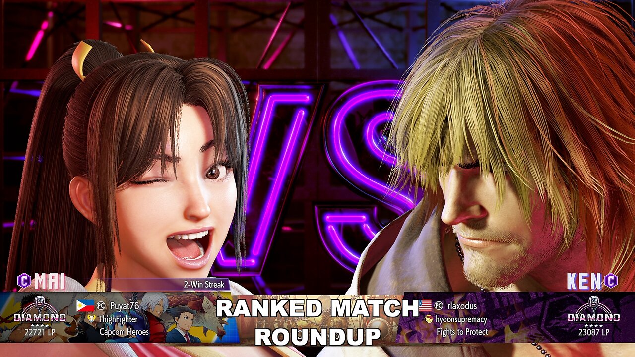 Kuya Kalbo SF6 Ranked Match Roundup. Mai Diamond Rank [Hori Fight Stick]