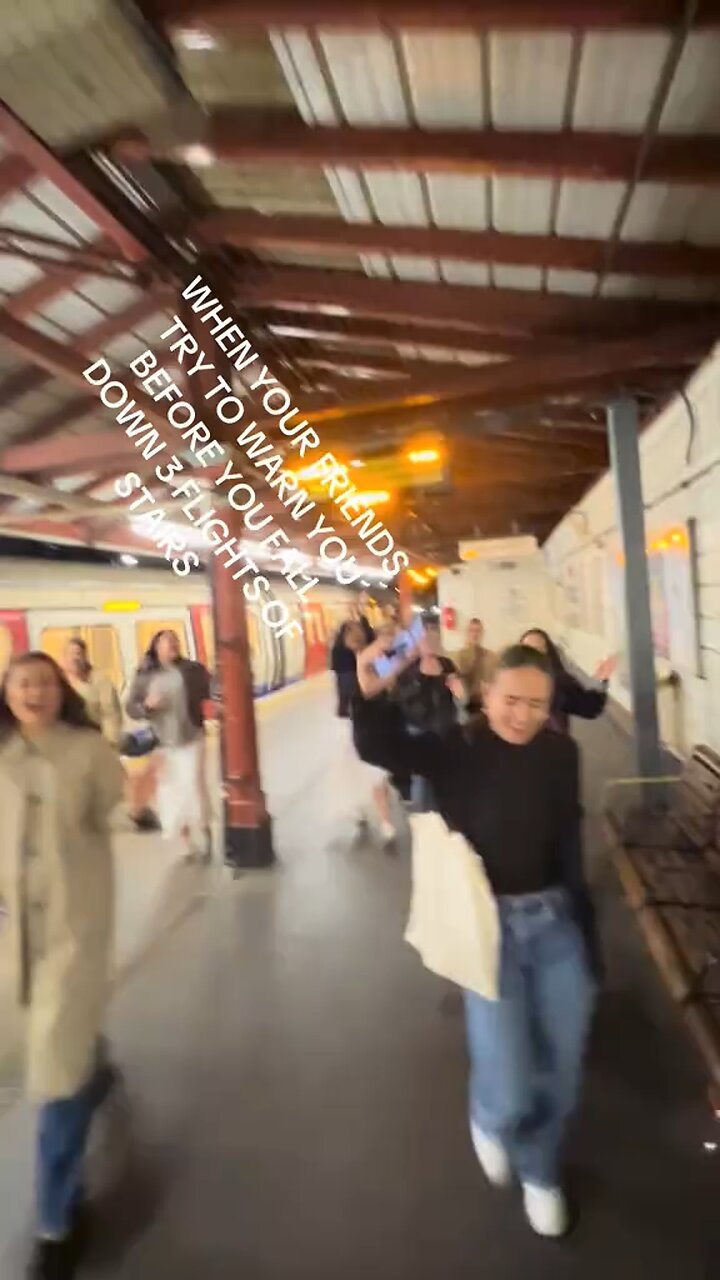 I FELL DOWN THREE FLIGHTS OF STAIRS!