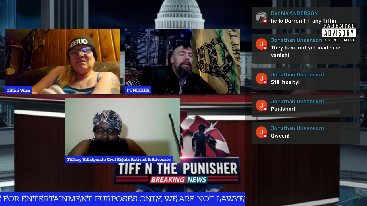 Tiff n the Punisher fighting cps one amendment at a time