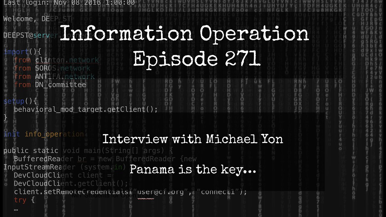 IO Episode 271 - Michael Yon - Panama Is The Key 3/15/25