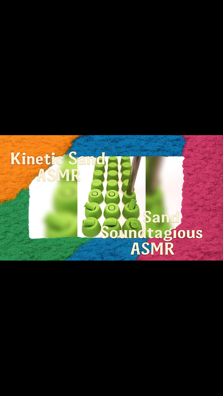 Satisfying ASMR 13 | Smooth Kinetic Sand Tube Cutting!