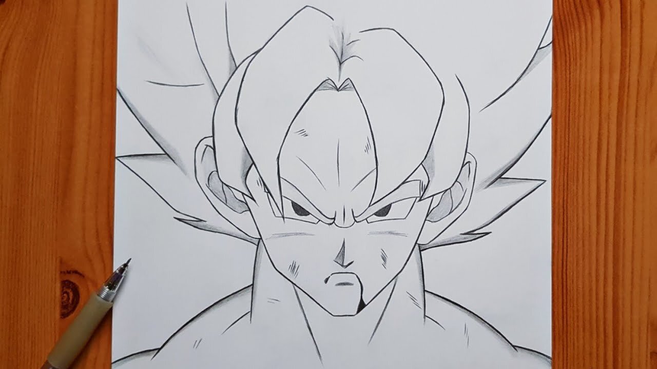 How to draw Goku step by step || Easy drawing ideas for beginners ...