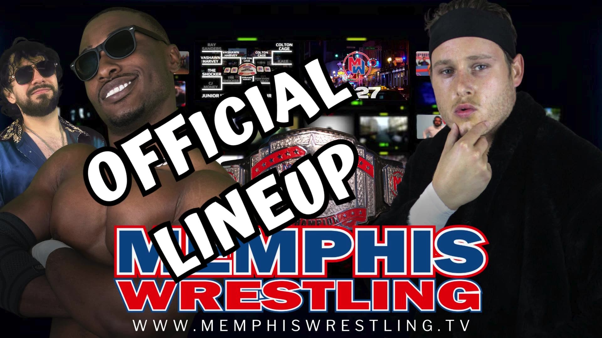 OFFICIAL LINEUP ! WEEK 227 Memphis Wrestling