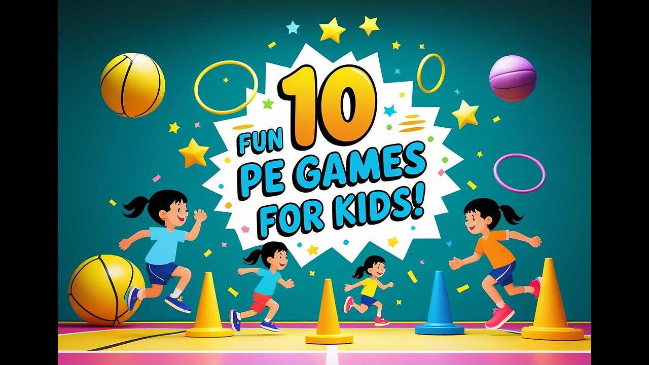 10 Recreational Games (10 Fun & Easy Games for Kids) Physical Education Games PE Class Games
