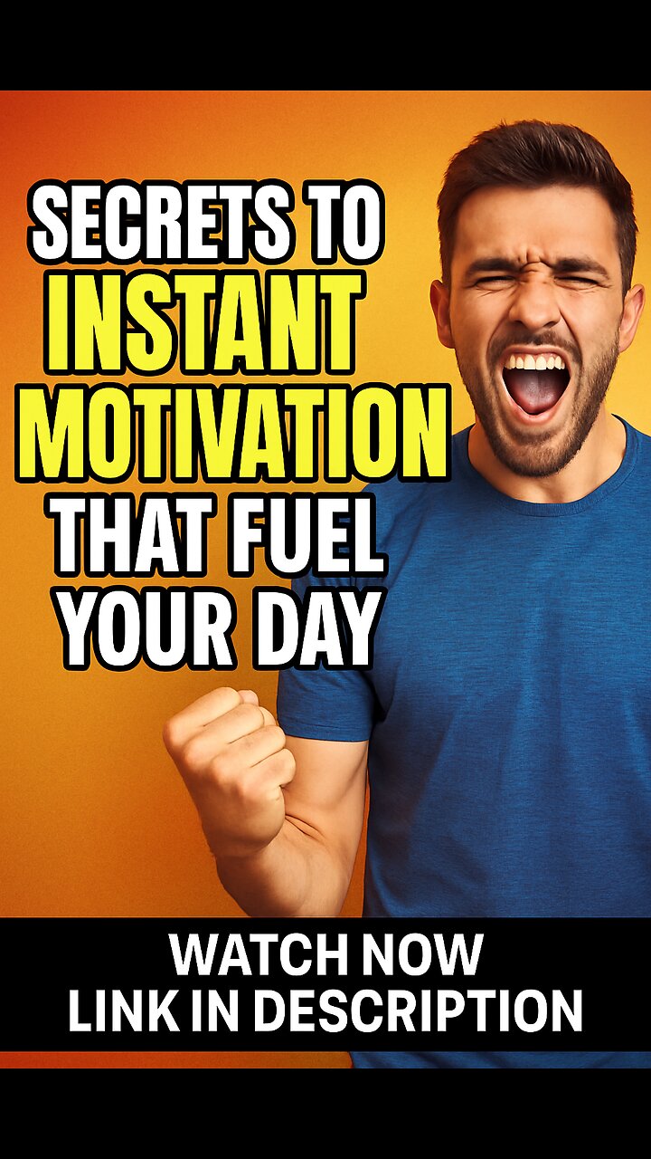 Secrets to Instant Motivation That Fuel Your Day | 60-Second Power Boost