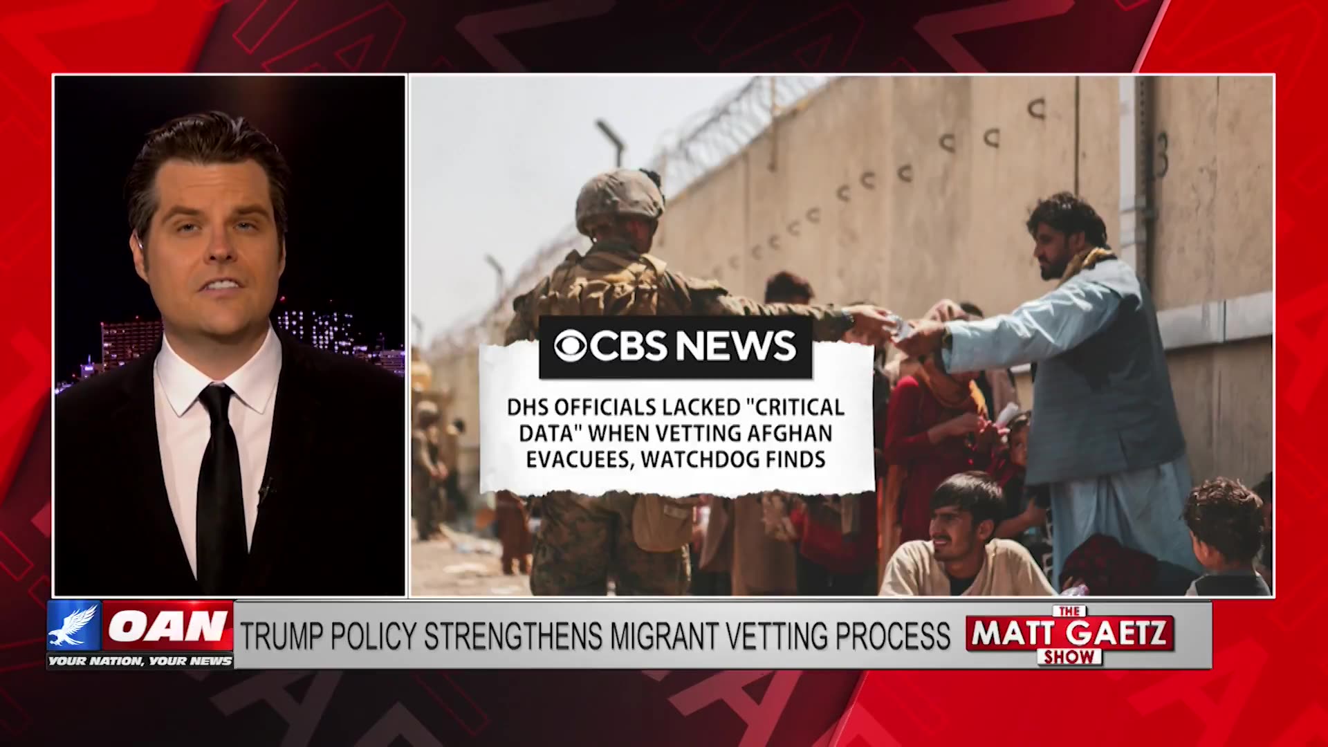 MATT GAETZ⚡ THE BENEFITS OF “EXTREME VETTING FEES”