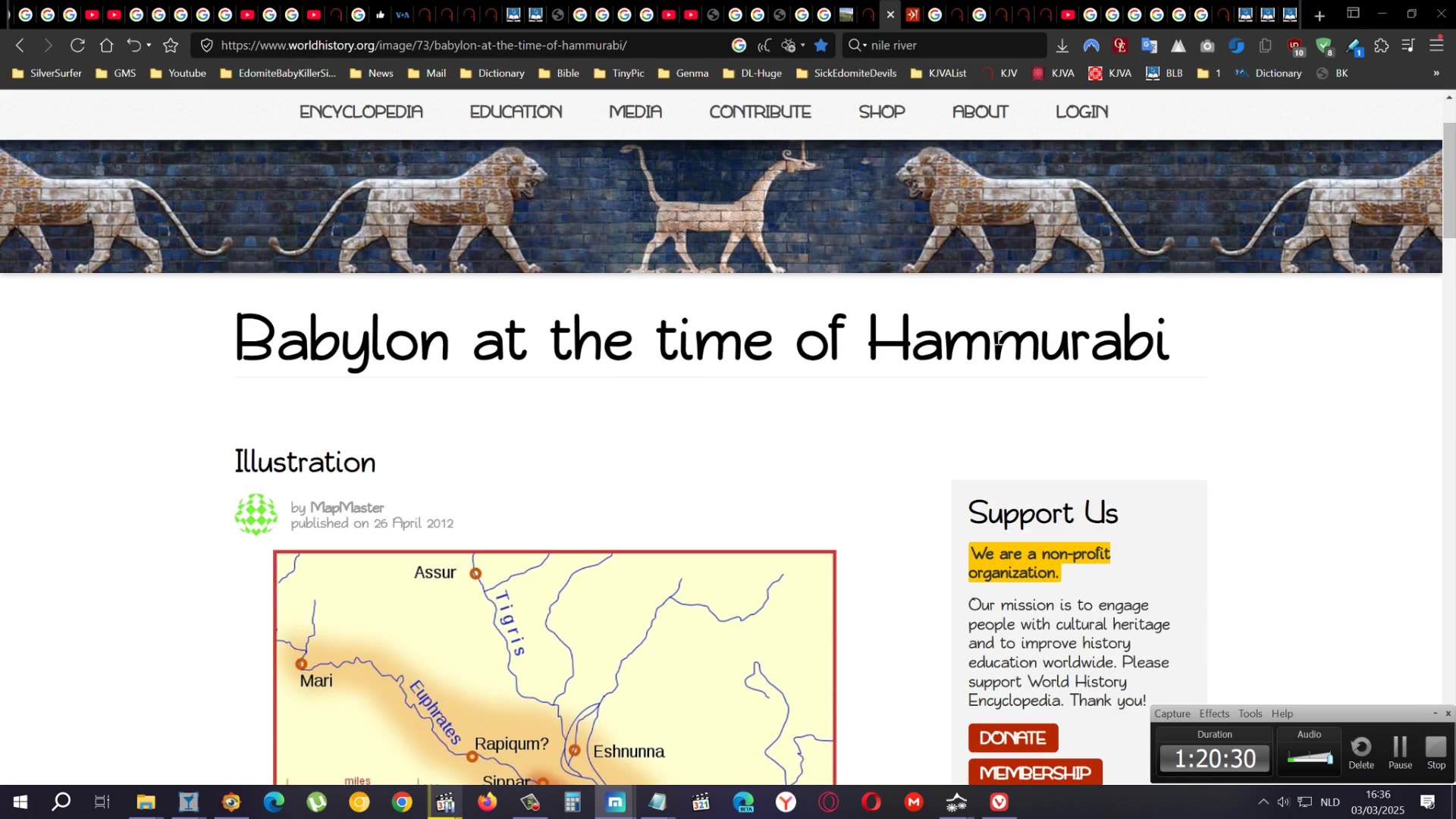 Cushan And The Gihon River, Satelite Photo Of Dried Pison River ...