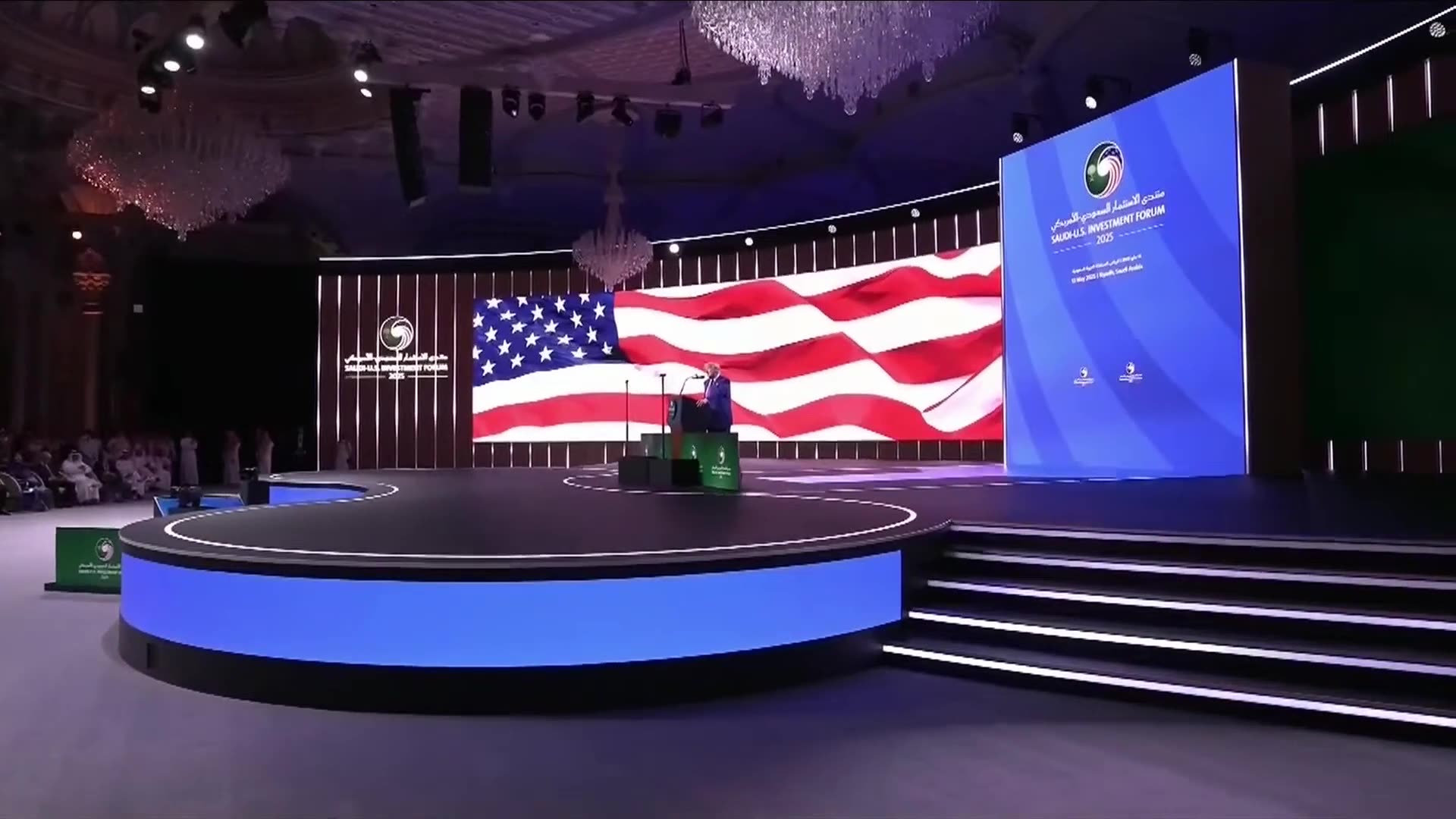 President Trump Delivers Remarks in Riyadh After Securing $600B Saudi ...