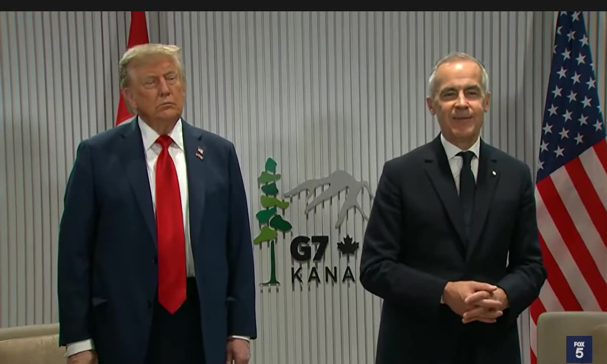 President Donald Trump meets with Canada Prime Minister Mark Carney