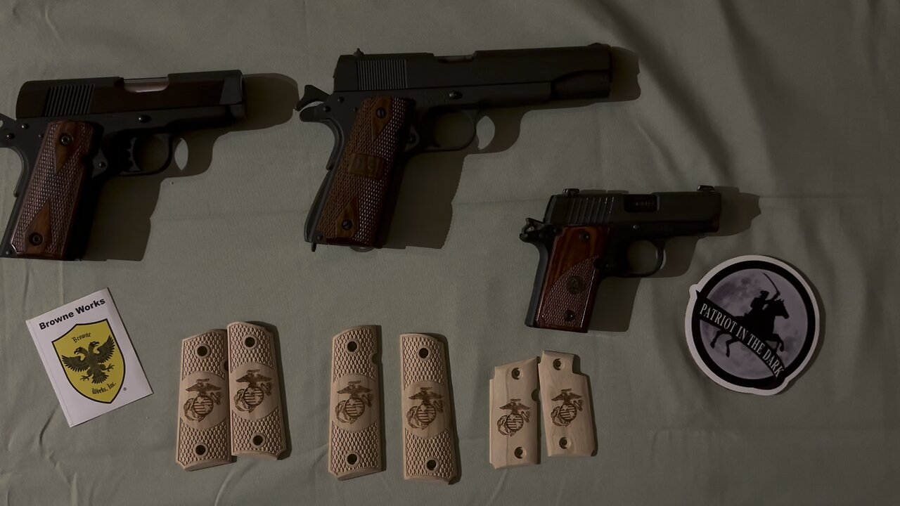 Marine Corps Custom 1911 Pistol Grips 🇺🇸 Browne Works Review 🌕 Good ...