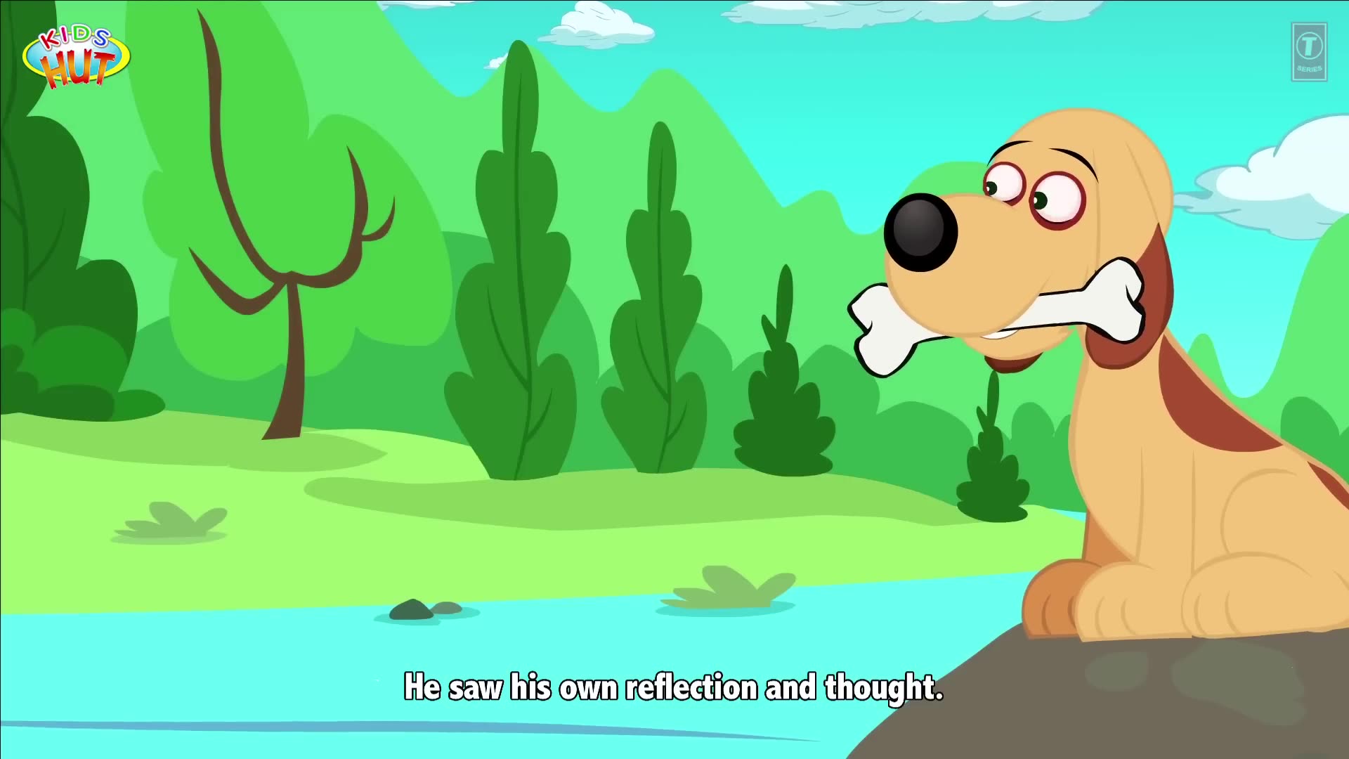 THE GREEDY DOG by KIDS HUT _ The Greedy Dog Story in English _ The Dog ...