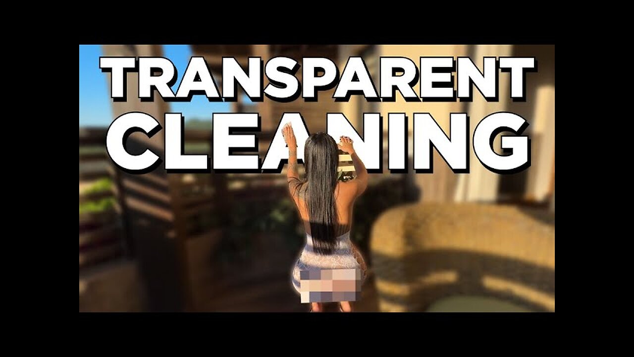 LIGHT CLEANING AND A SHEER WHITE SHORT DRESS ON THE BALCONY ...