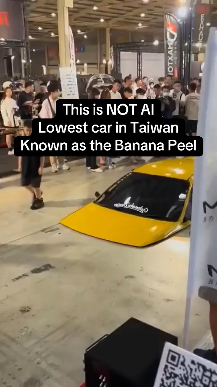 Lowest car in Taiwan known as the Banana Peel, is a drivable Honda Civic
