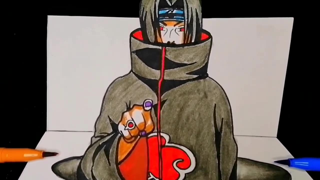 🖤 How to Draw Itachi Uchiha – Step-by-Step Naruto Drawing Tutorial 🔥