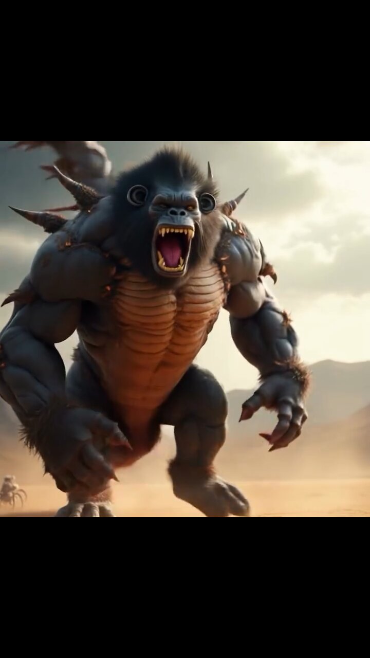 "The Ultimate Animal Hybrid Showdown! 🦁🦅🐍 | 3D Animation Madness 🤯"#vairal