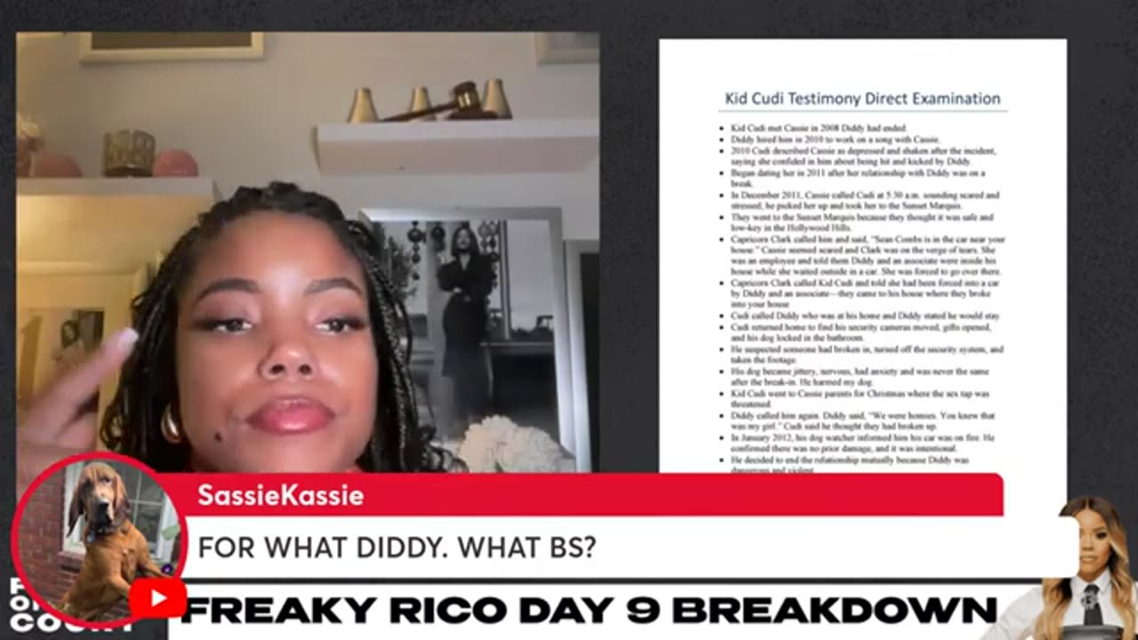 Freaky Rico Day 9-Kid Cudi Takes the Stand & Admits Diddy blew up his car!