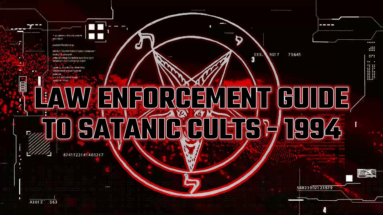 🕵️ Law Enforcement Guide to Satanic Cults (1994) | Full Police Training ...