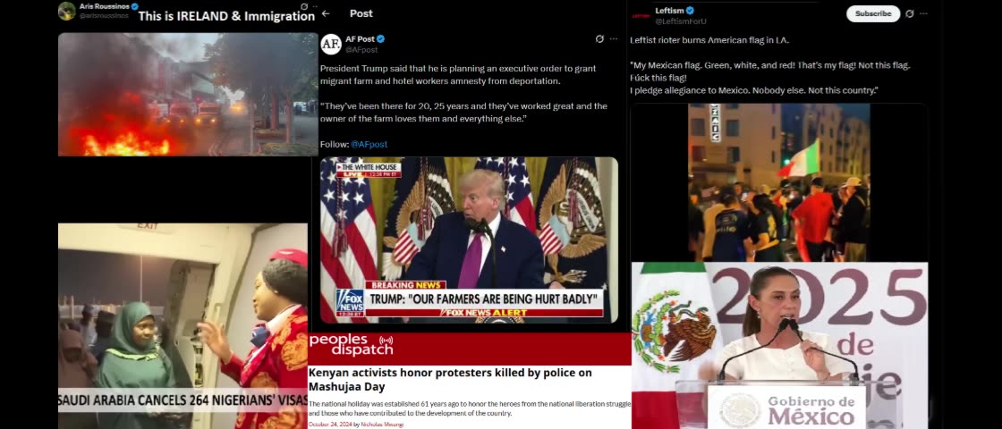 Immigration War in White Countries, Mexico Invading USA + How Black ...