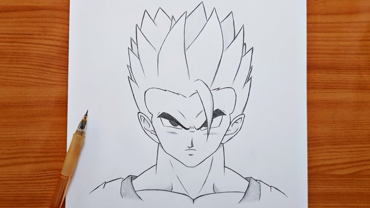 How to draw Gohan ( Dragon Ball ) | Gohan step by step | easy tutorial ...