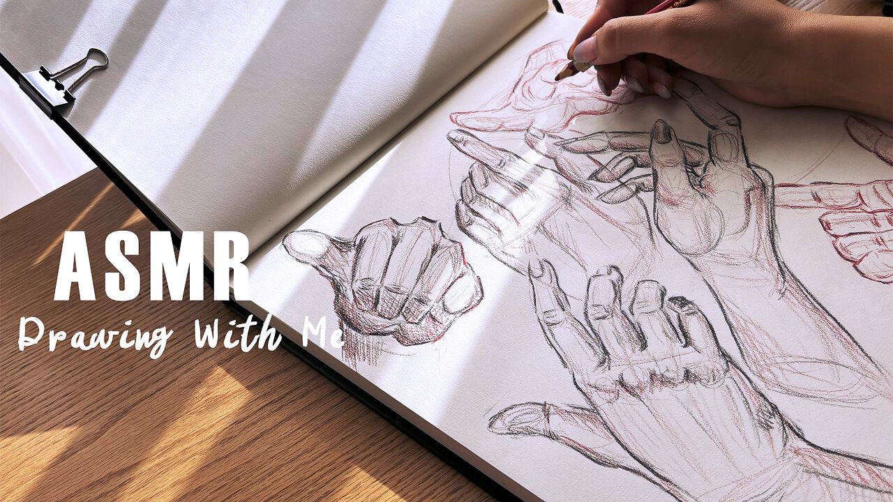 ASMR Pencil Drawing | Human Anatomy Study